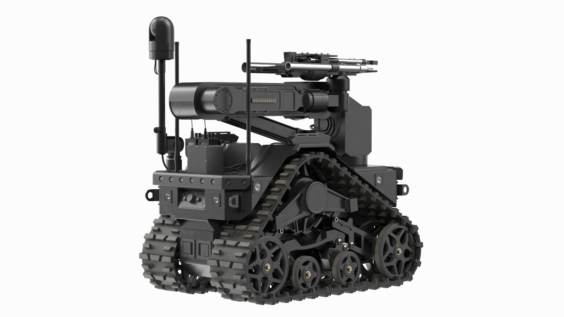 Multifunctional Robotic System Black Rigged Model - TurboSquid 2135069