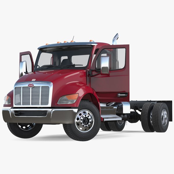 Red Truck Peterbilt 537 Rigged for Maya Model 3D - TurboSquid 2077091