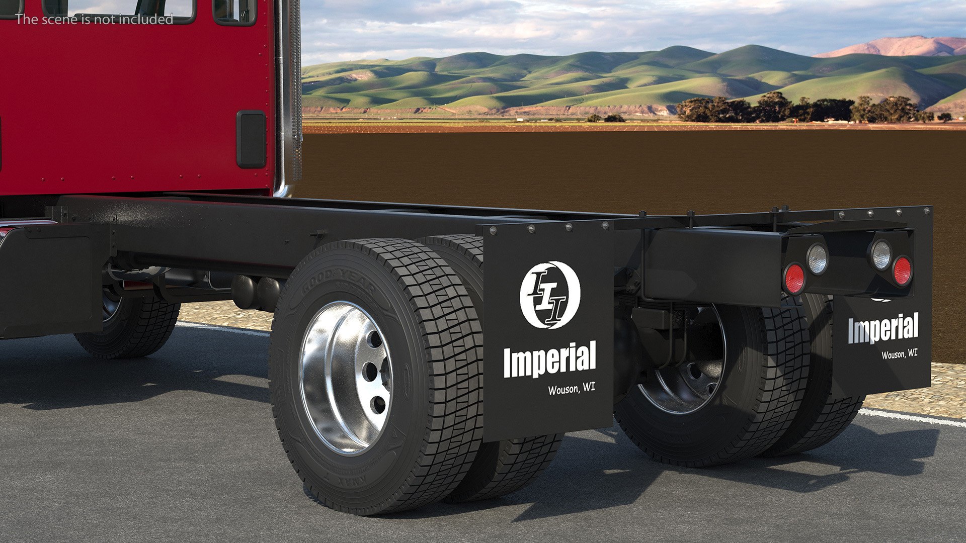 Red Truck Peterbilt 537 Rigged For Maya 3D Model - TurboSquid 2077091