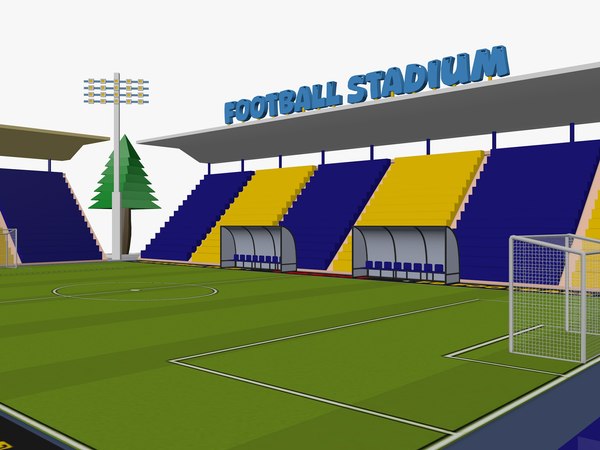 modelo 3d Estadio de fútbol de dibujos animados - TurboSquid 2235134