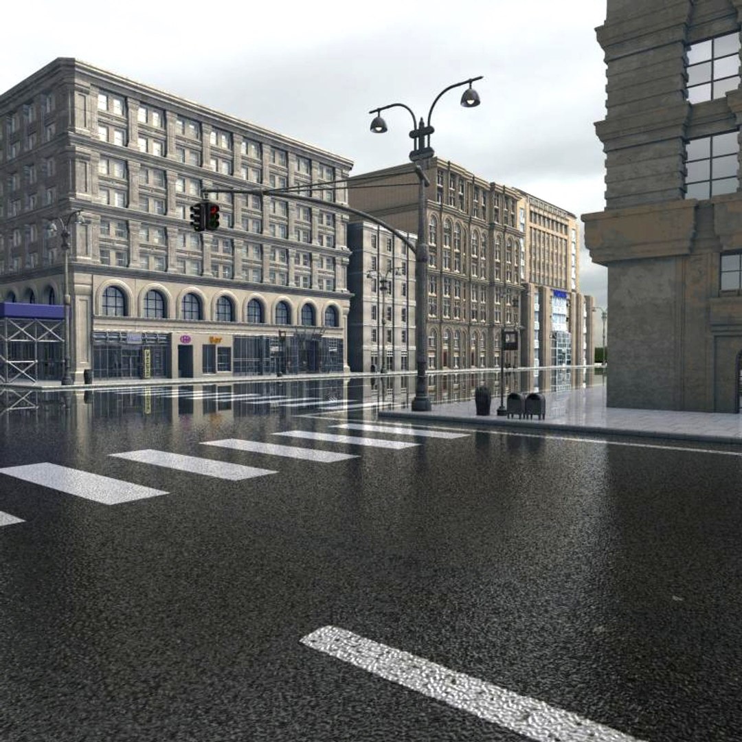 Street Buildings 3d Max