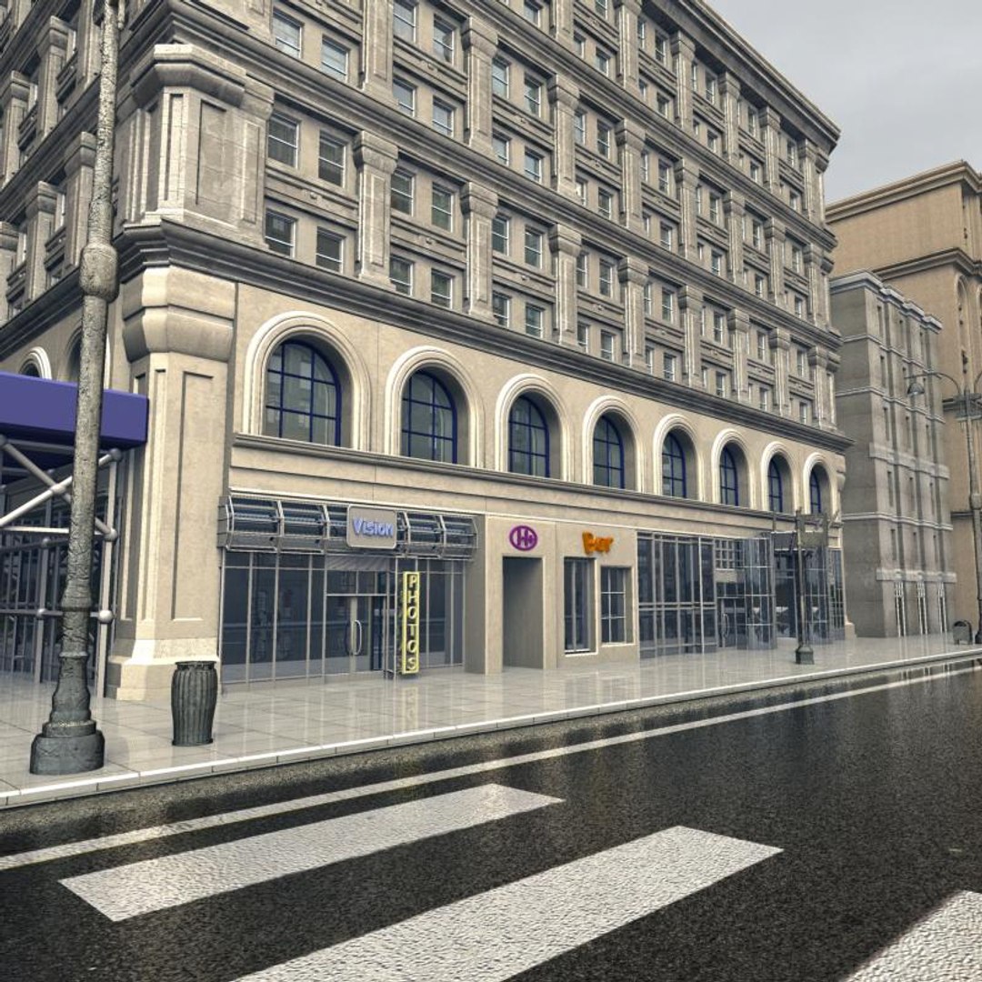 Street Buildings 3d Max