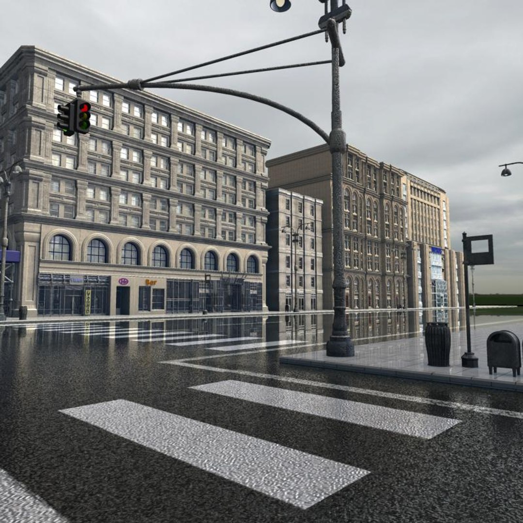 Street Buildings 3d Max