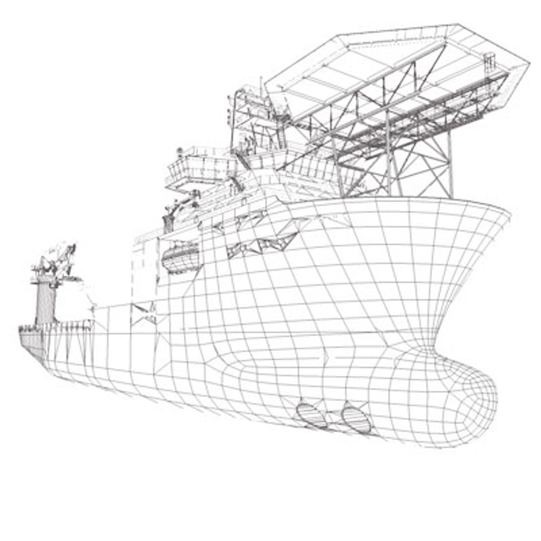 Offshore Construction Vessel 3d 3ds