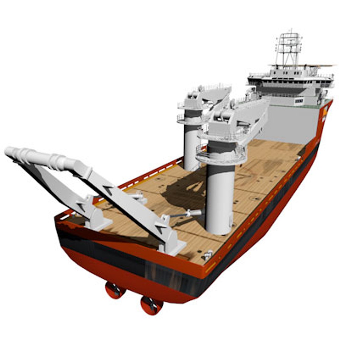 Offshore Construction Vessel 3d 3ds