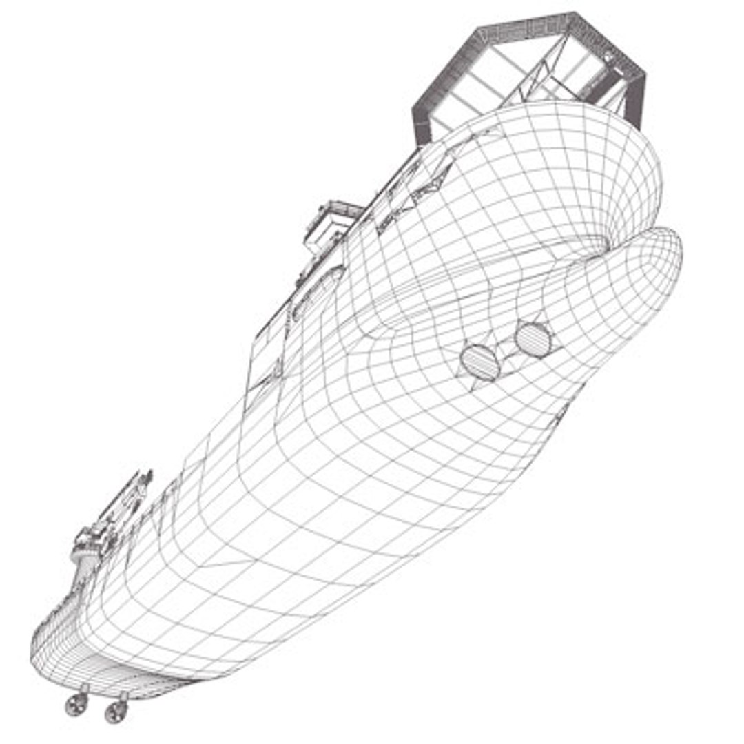 Offshore Construction Vessel 3d 3ds