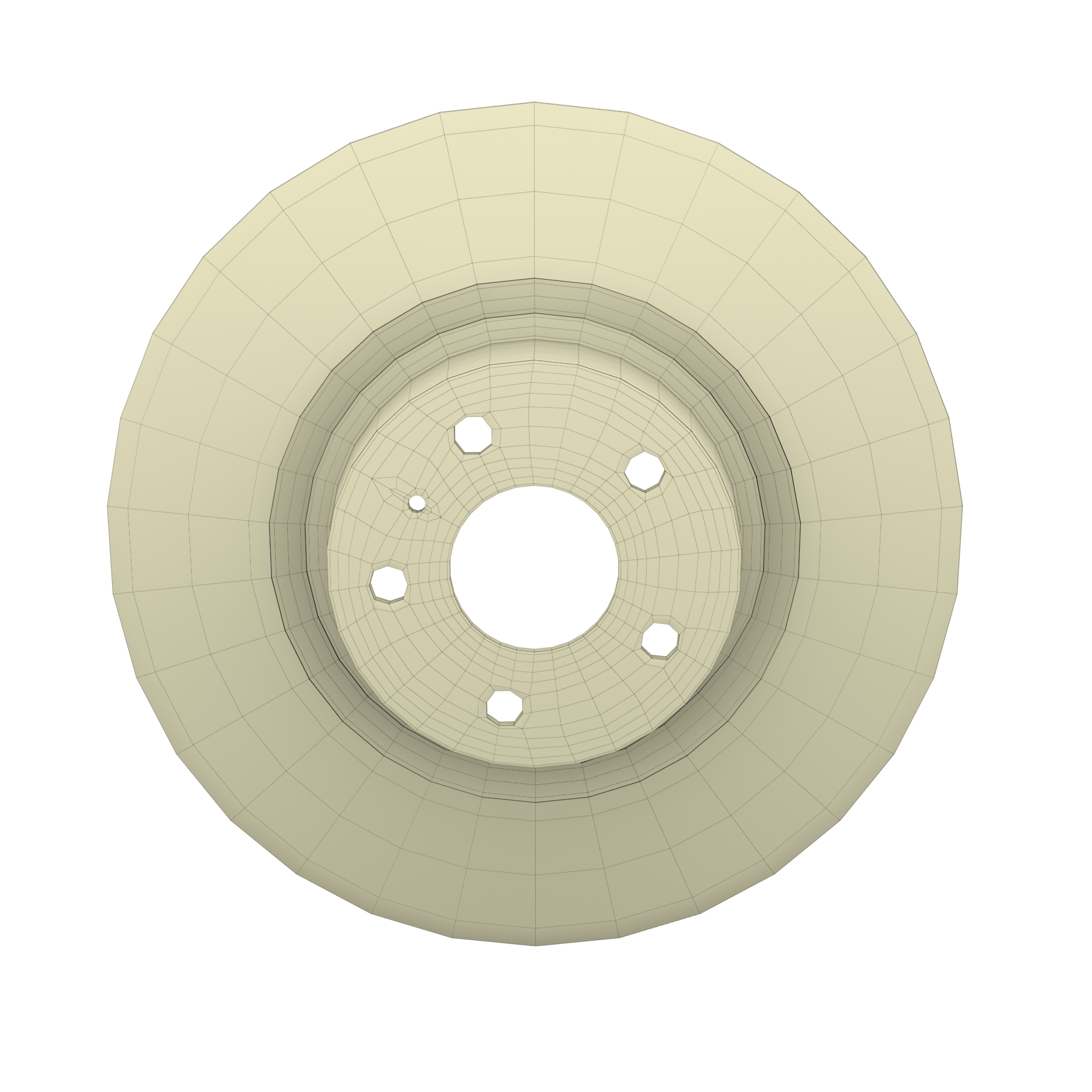 3d model ventilated brake disk