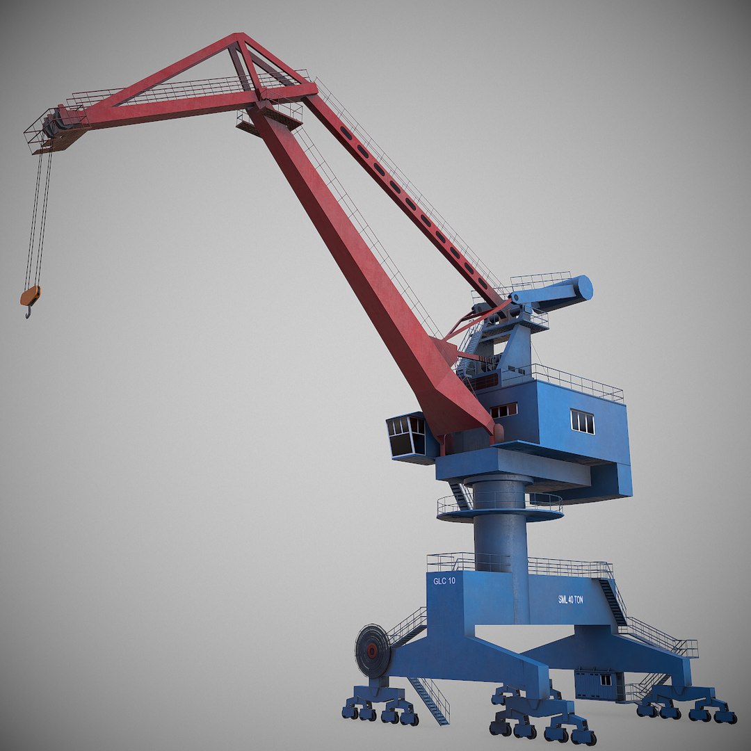 Portal Jib Crane 3D Model - TurboSquid 1380965