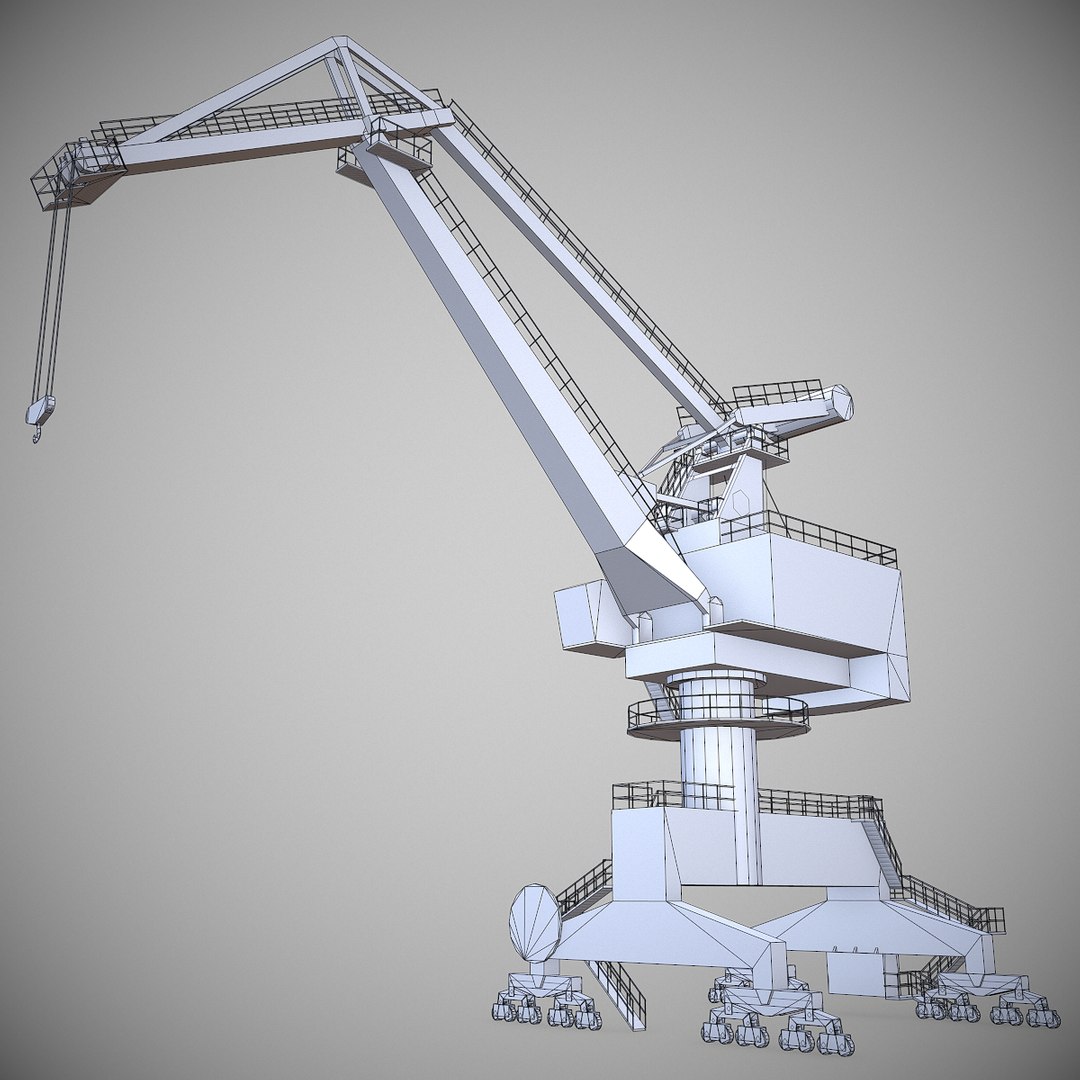 Portal Jib Crane 3D Model - TurboSquid 1380965