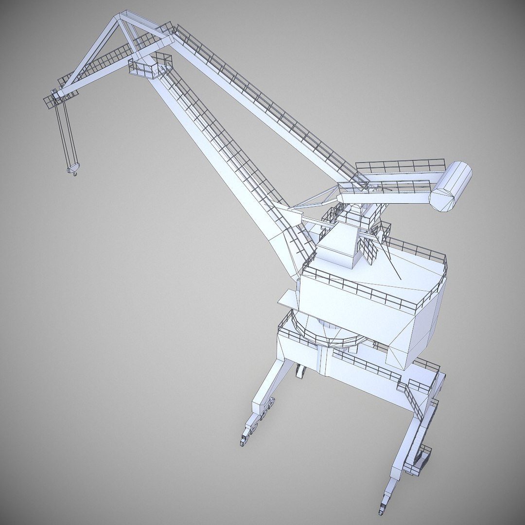 Portal Jib Crane 3D Model - TurboSquid 1380965