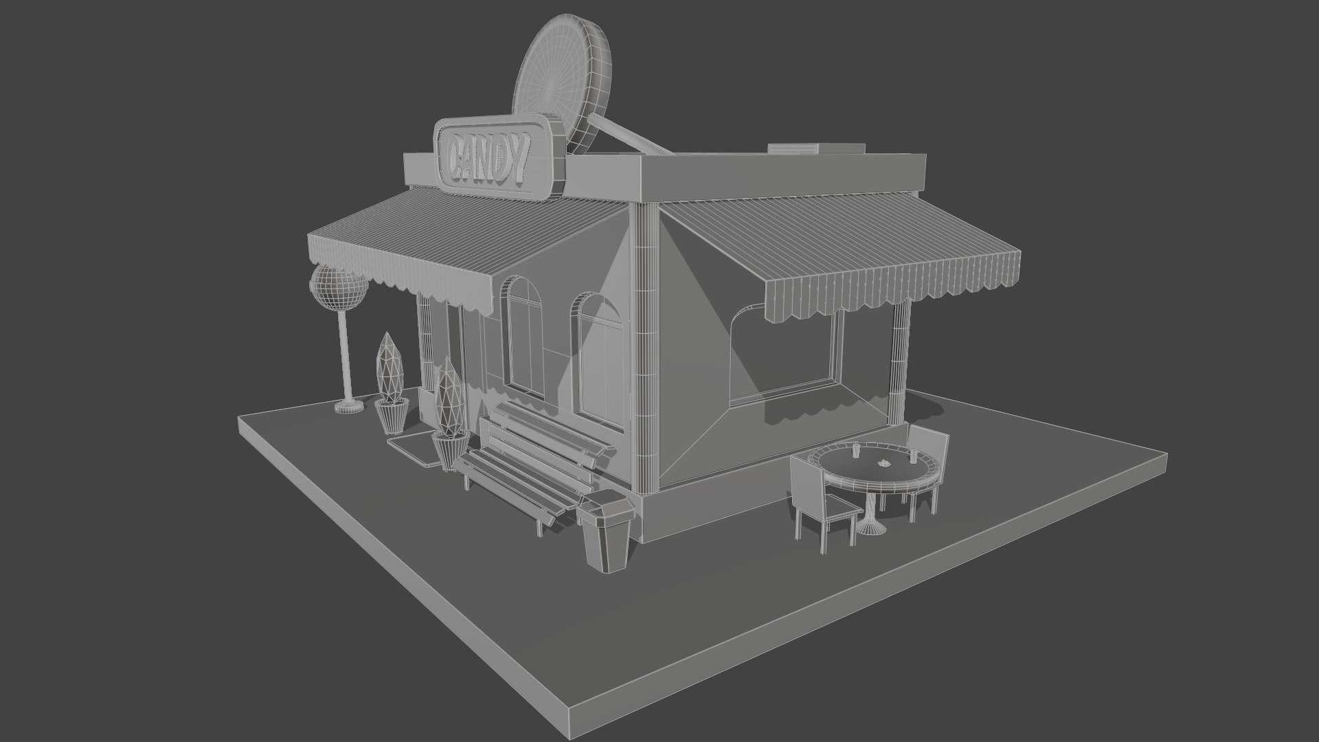 Low Poly Candy 3D Model - TurboSquid 2311607