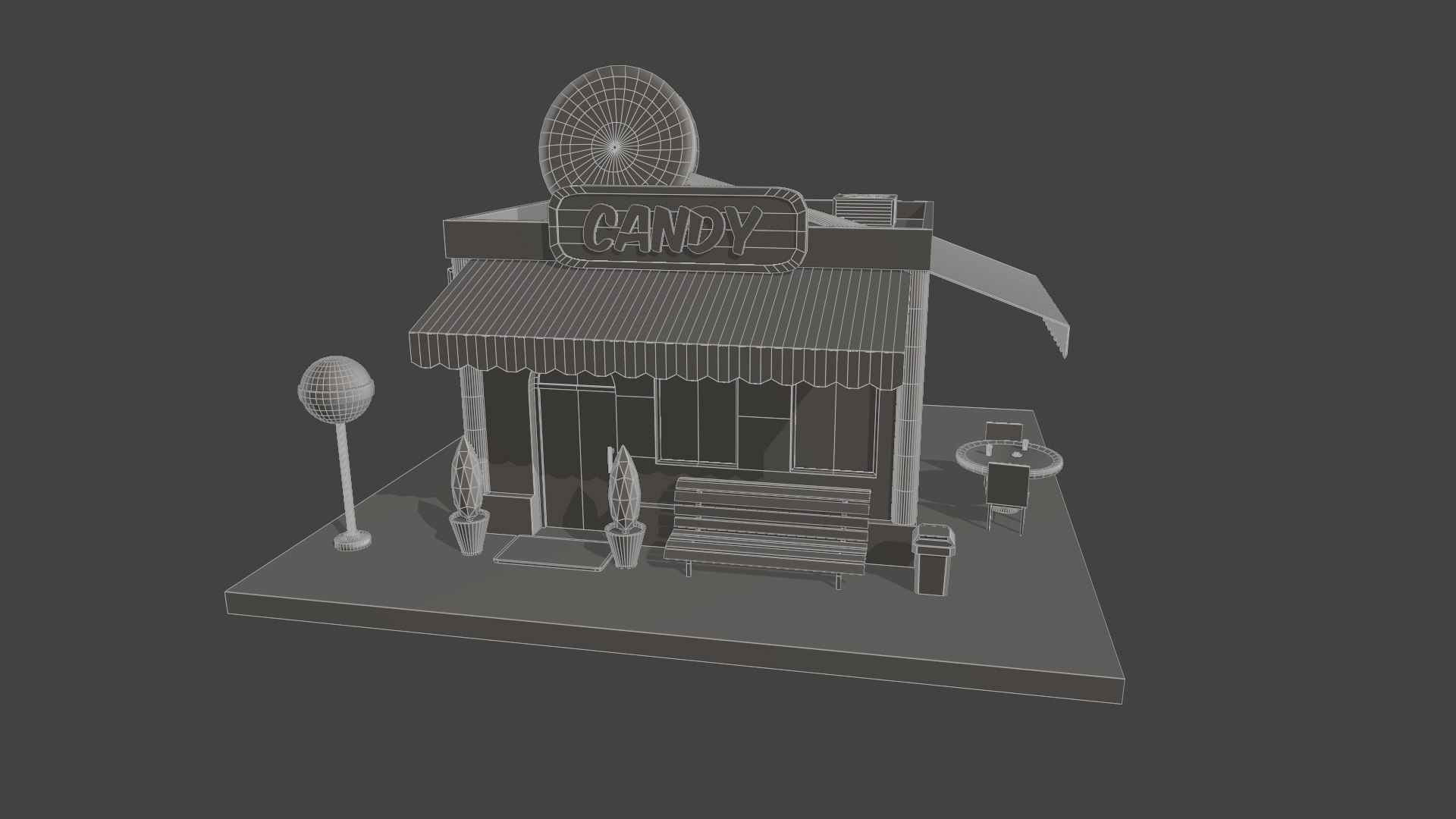 Low Poly Candy 3D Model - TurboSquid 2311607