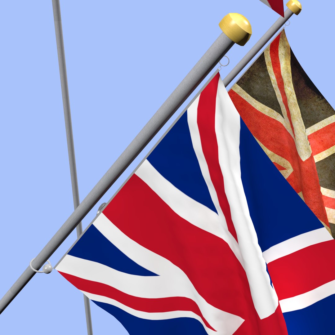 United kingdom uk flag 3D model - TurboSquid 1166235