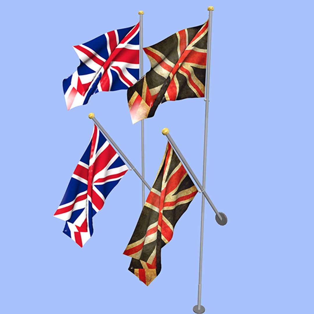 United kingdom uk flag 3D model - TurboSquid 1166235