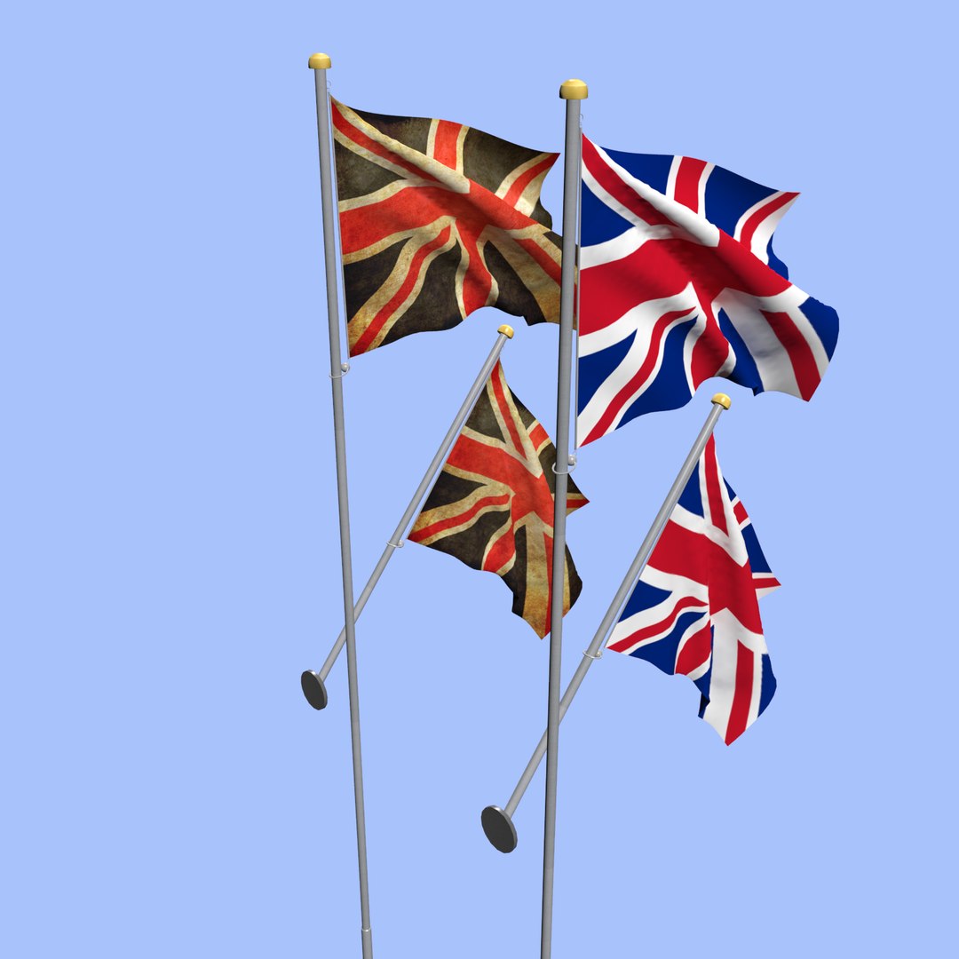 United kingdom uk flag 3D model - TurboSquid 1166235