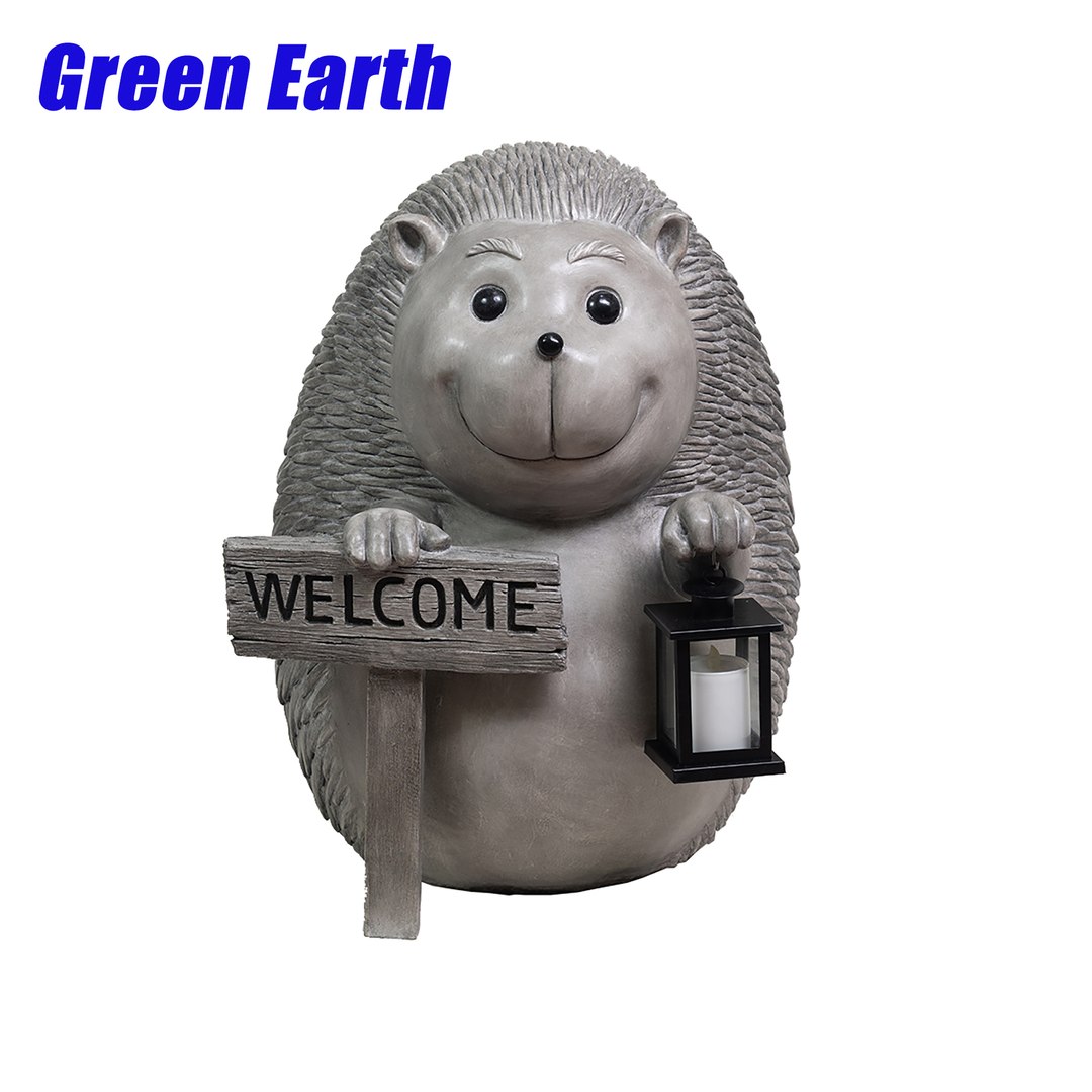 Animal Hedgehog - Welcome Sign Statue1 3D Model - TurboSquid 2413100