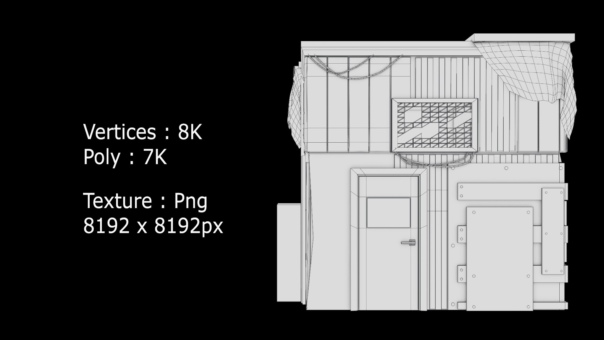 Rusty Building Warehouse Abandoned - Low Poly Realistic Model ...