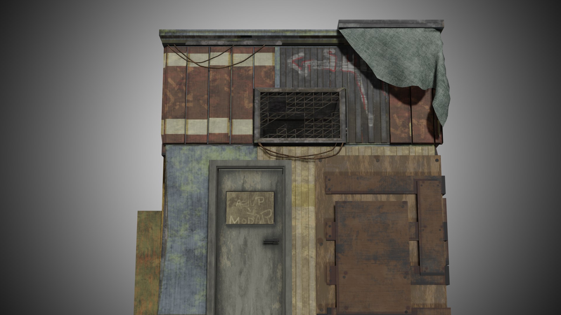 Rusty Building Warehouse Abandoned - Low Poly Realistic Model - TurboSquid 2002628