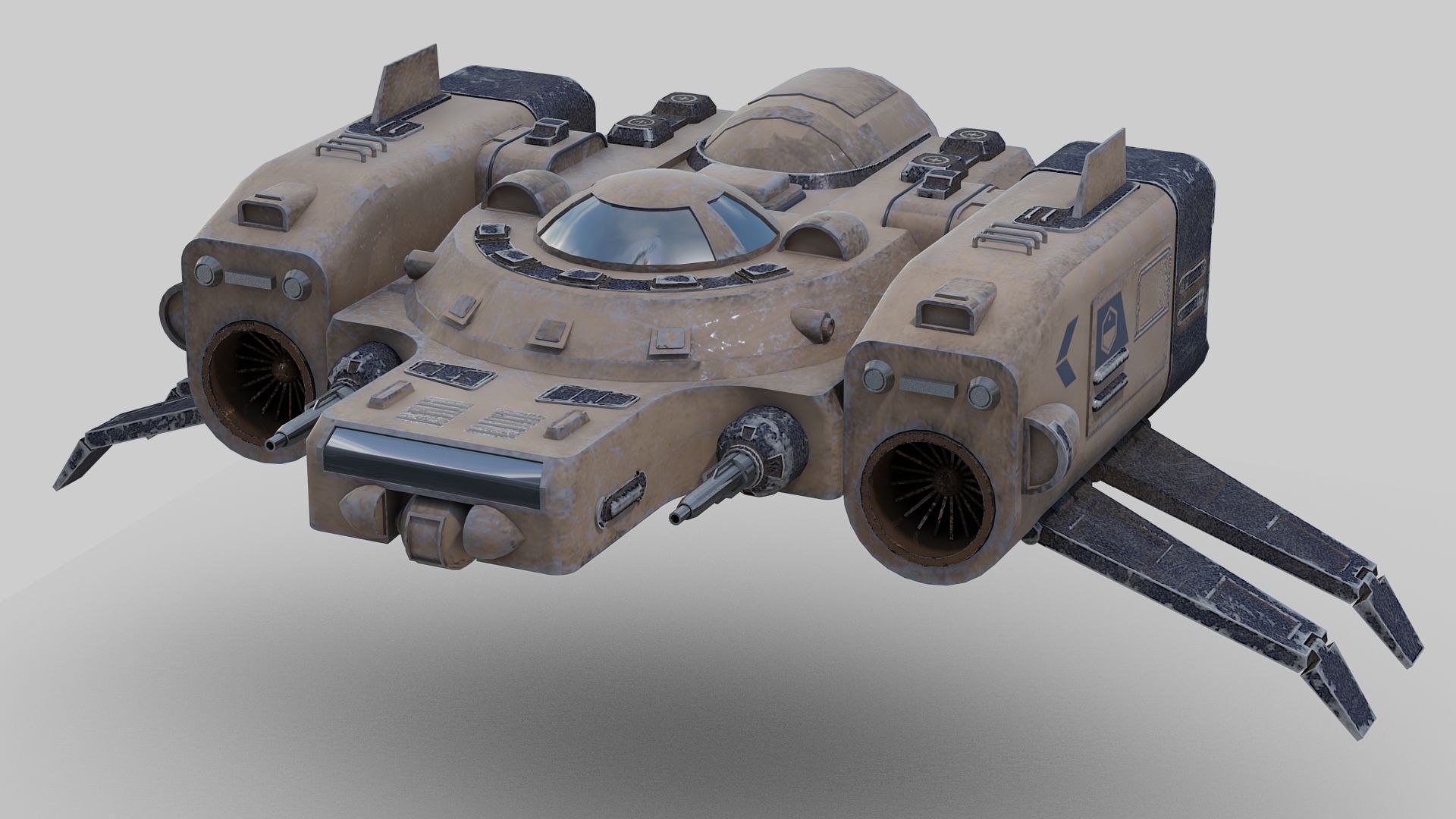 Futuristic Spacecraft 3D Model - TurboSquid 1910729