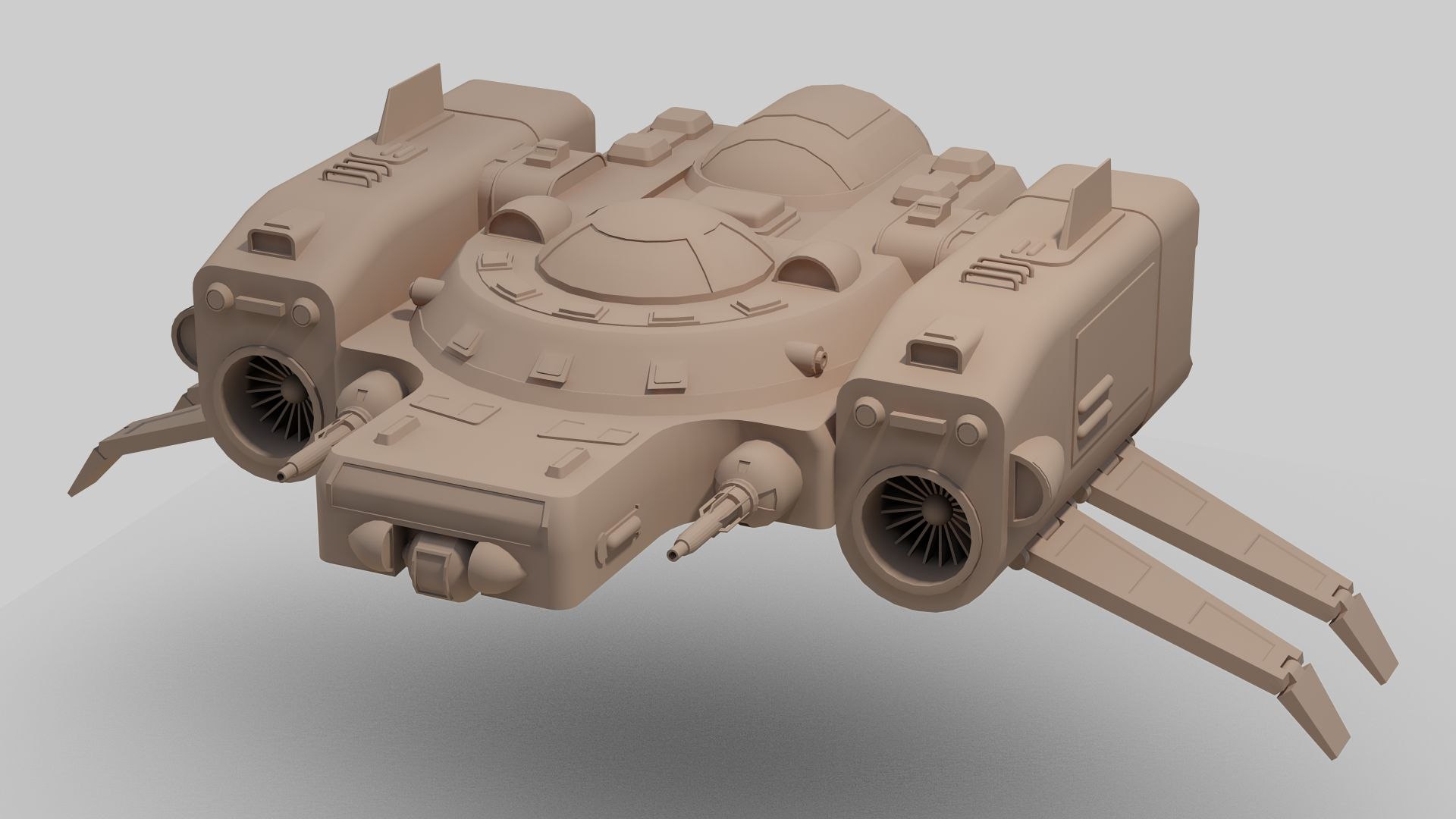 Futuristic Spacecraft 3D Model - TurboSquid 1910729