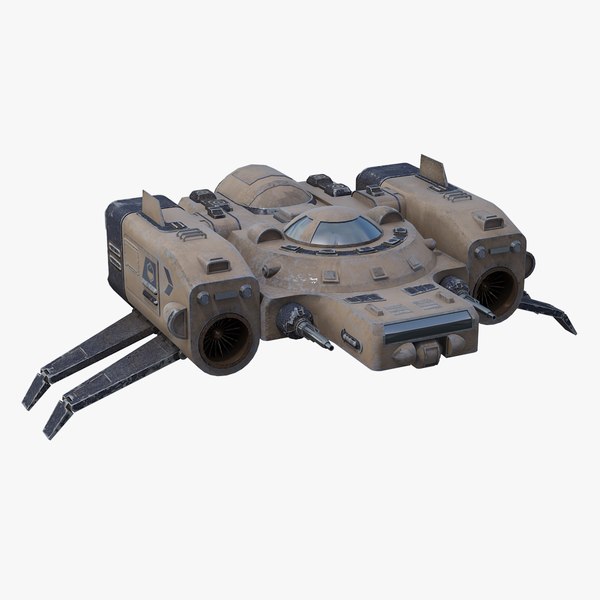 Futuristic Spacecraft 3D model - TurboSquid 1910729