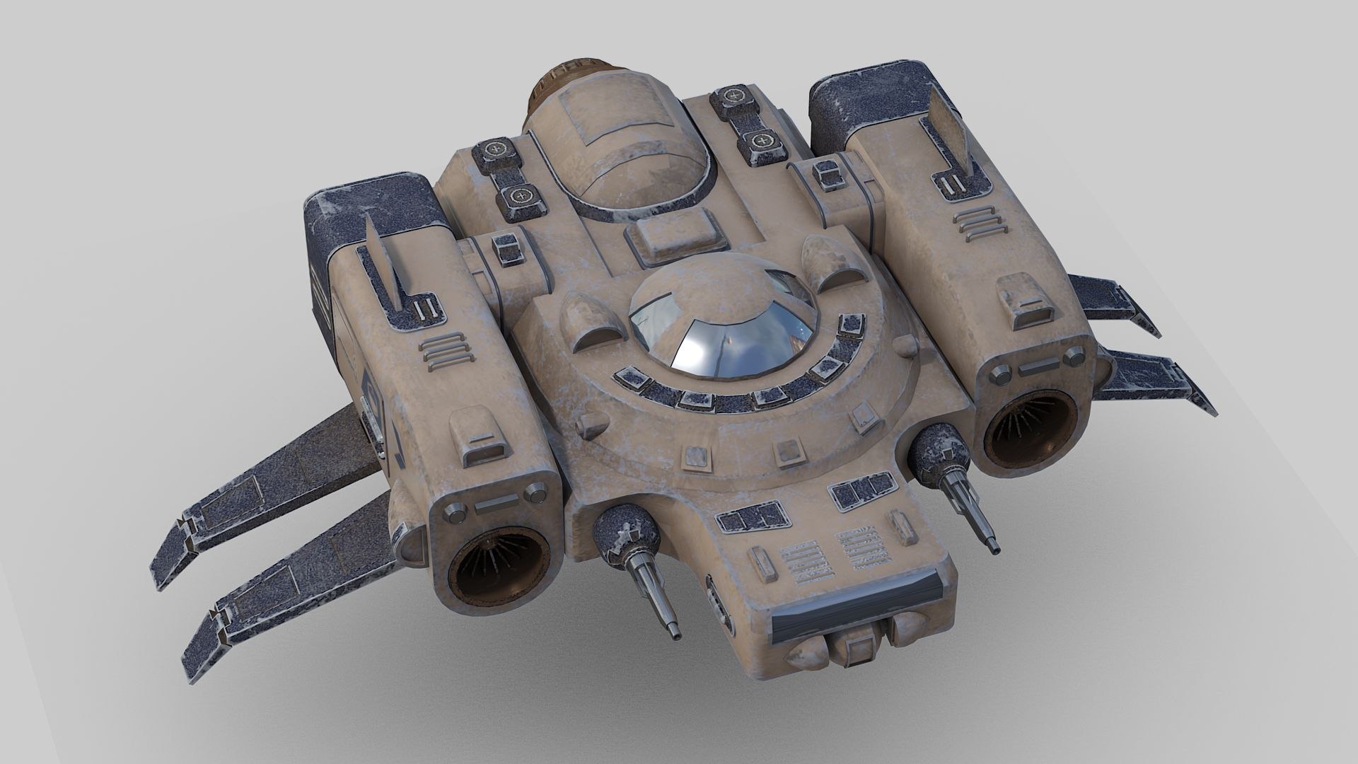 Futuristic Spacecraft 3D Model - TurboSquid 1910729
