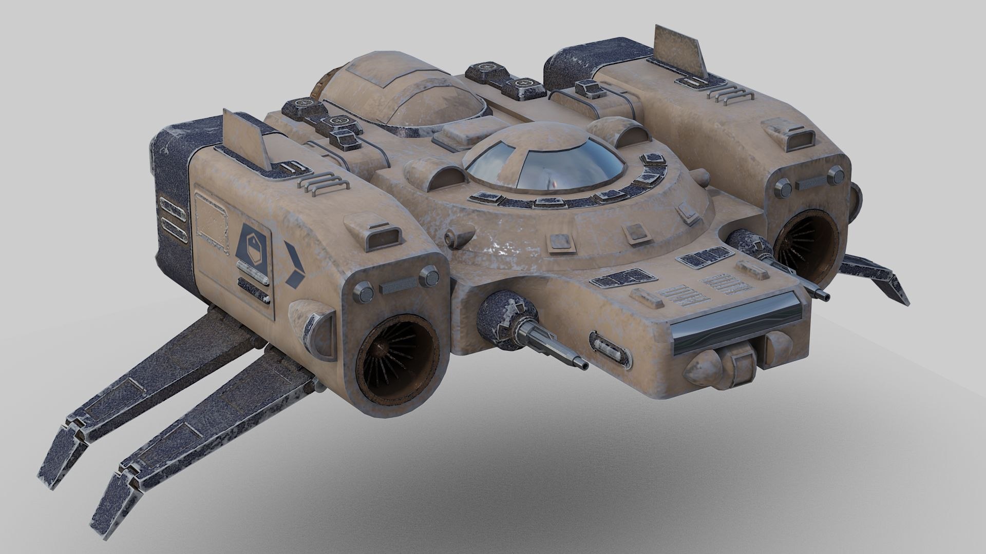 Futuristic Spacecraft 3D Model - TurboSquid 1910729