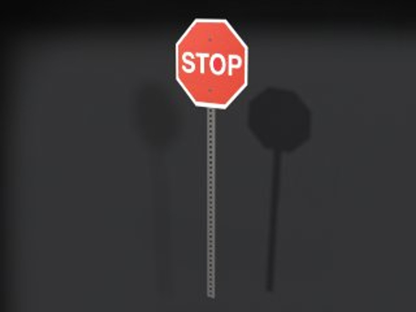 3d Model Stop Sign