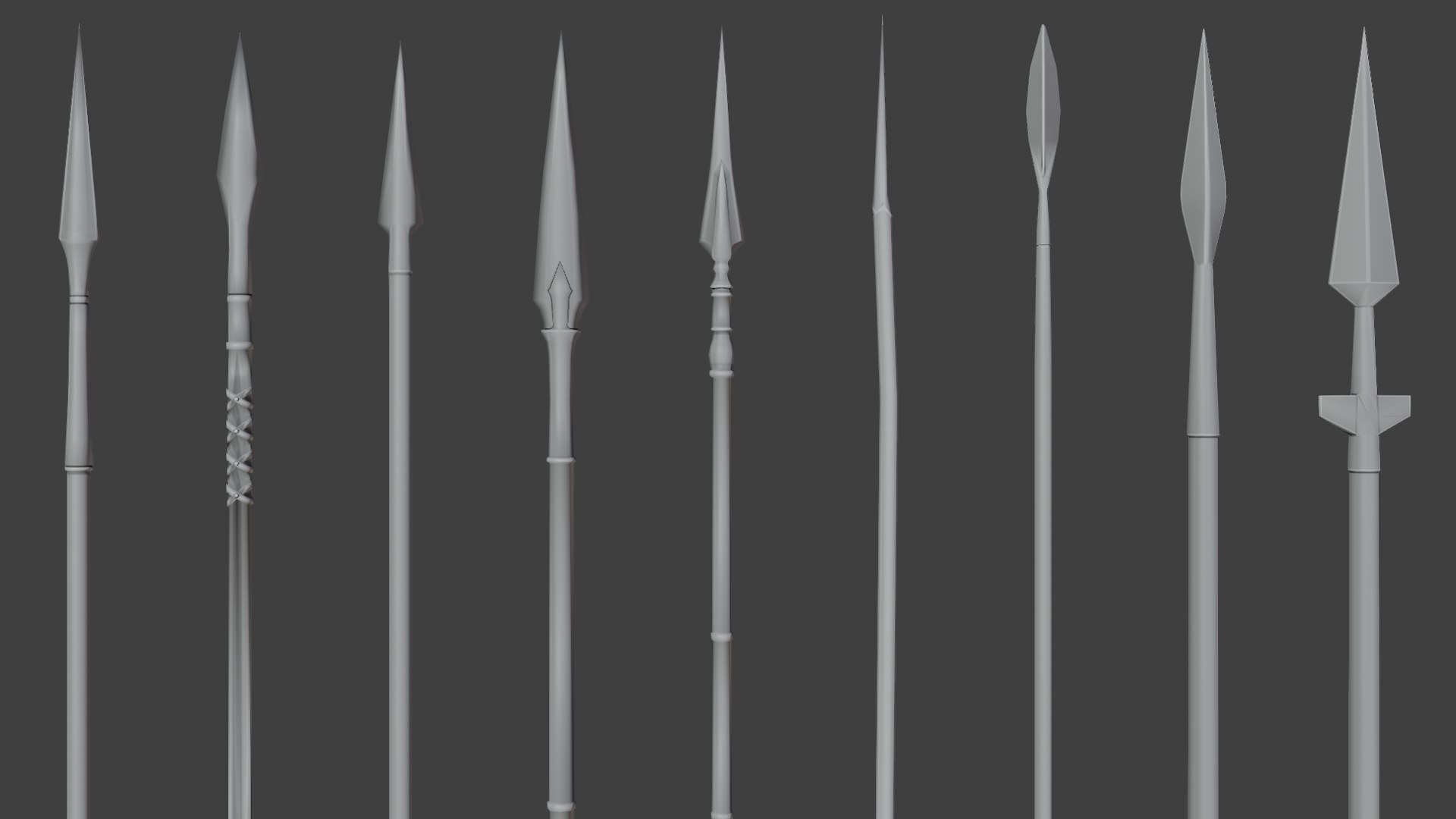 Medieval Spears 3D - TurboSquid 2085709