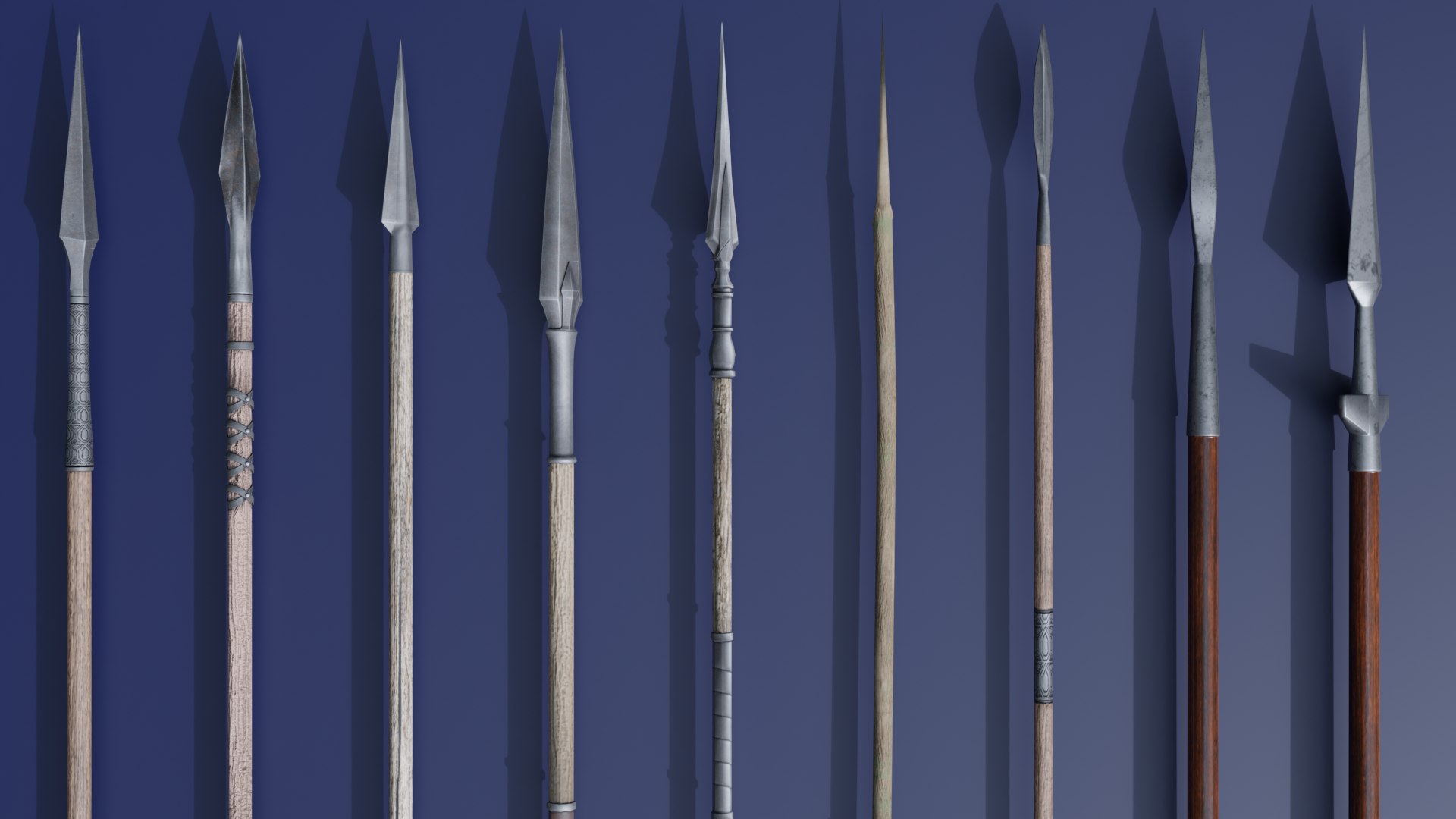Medieval Spears 3D - TurboSquid 2085709