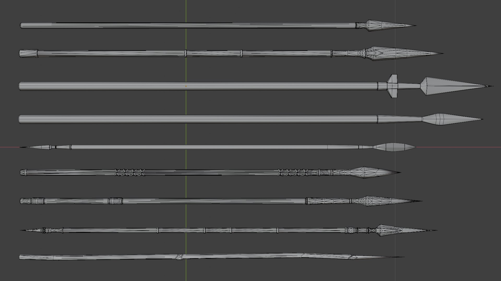 Medieval Spears 3D - TurboSquid 2085709