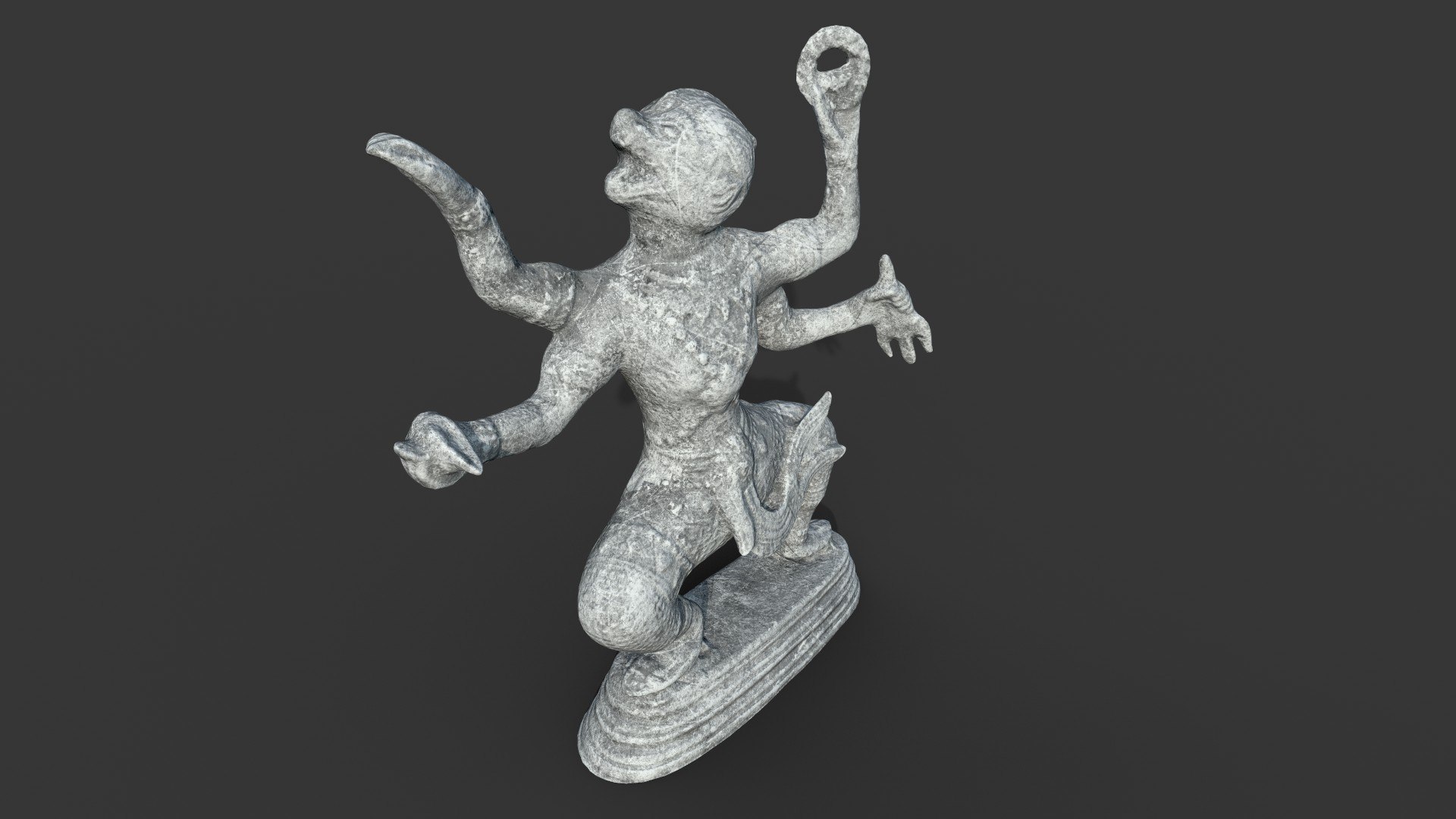 Monkey Man Statue Model - TurboSquid 1555214