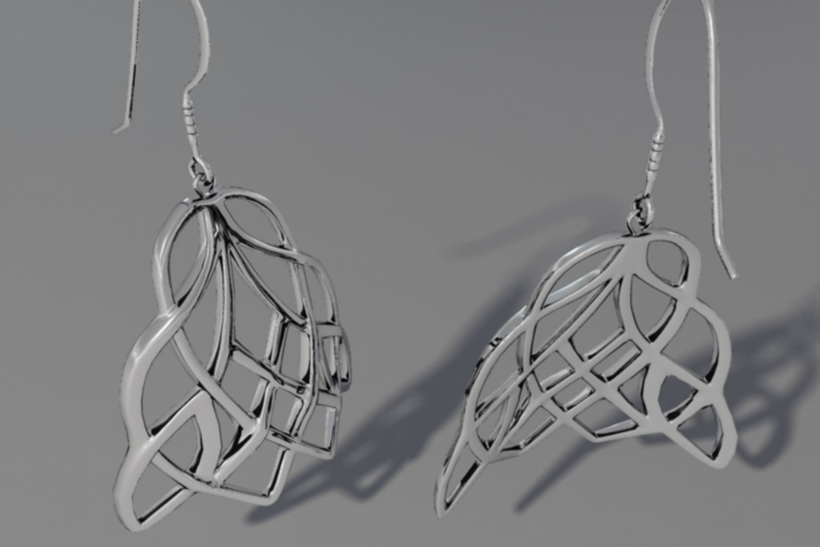 Celtic Knot Earrings 3d Obj