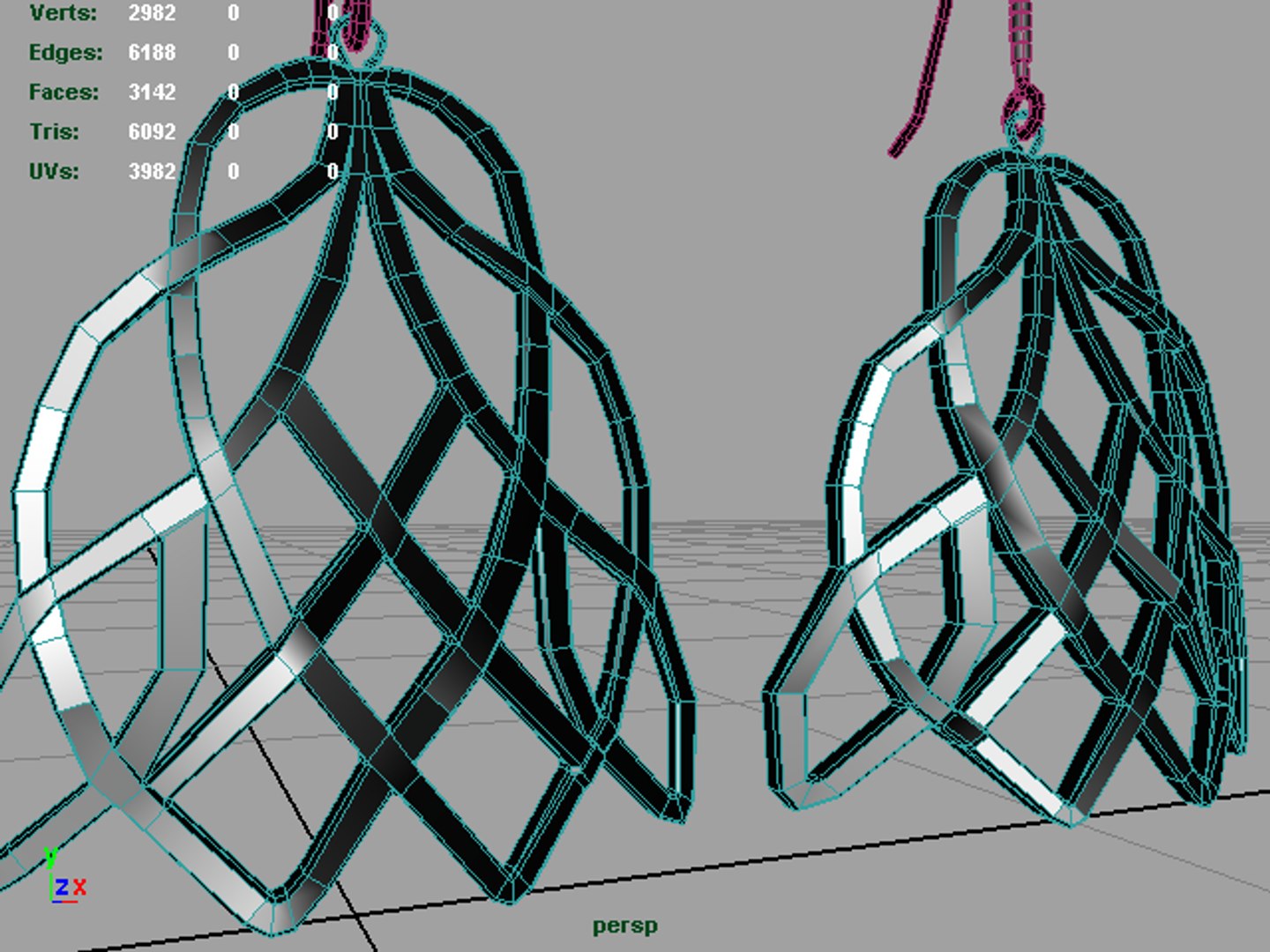 Celtic Knot Earrings 3d Obj