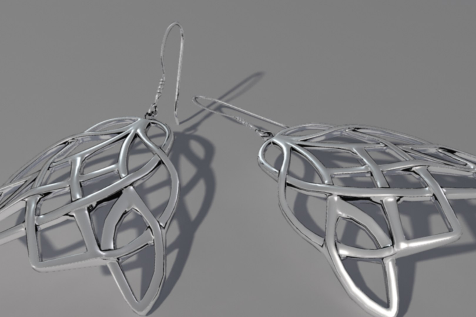 Celtic Knot Earrings 3d Obj