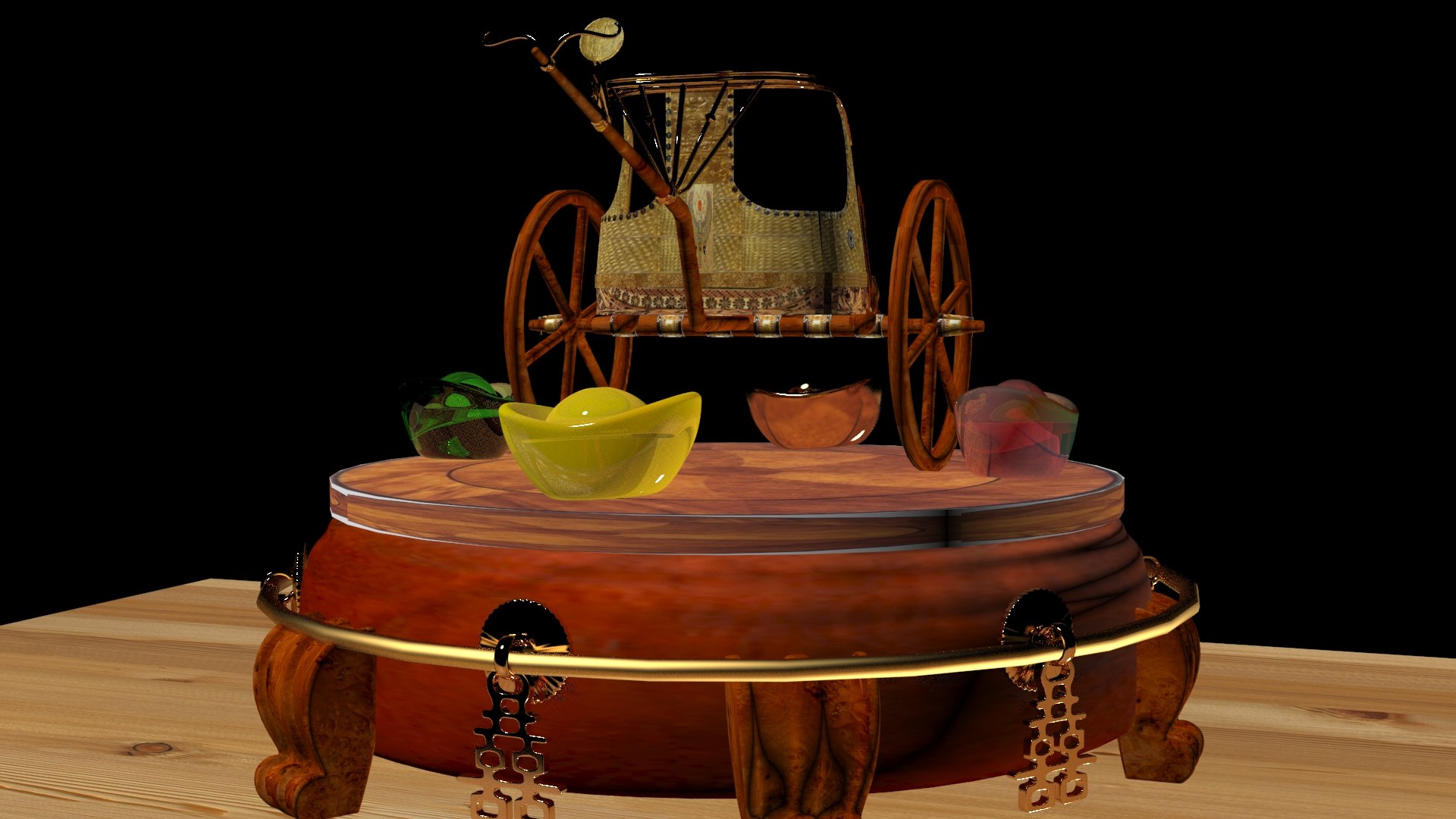 3D Egyptian Chariot Model - TurboSquid 2057671