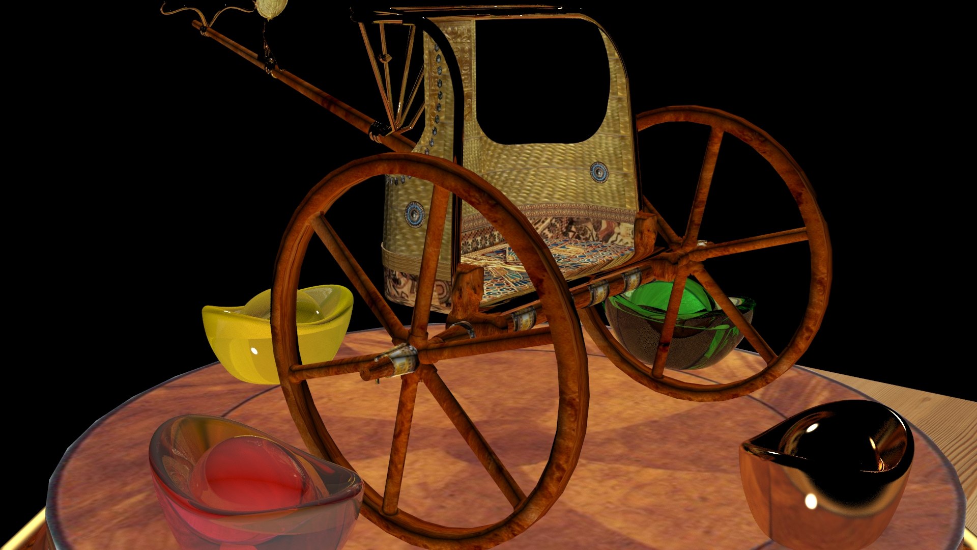 3D Egyptian Chariot Model - TurboSquid 2057671