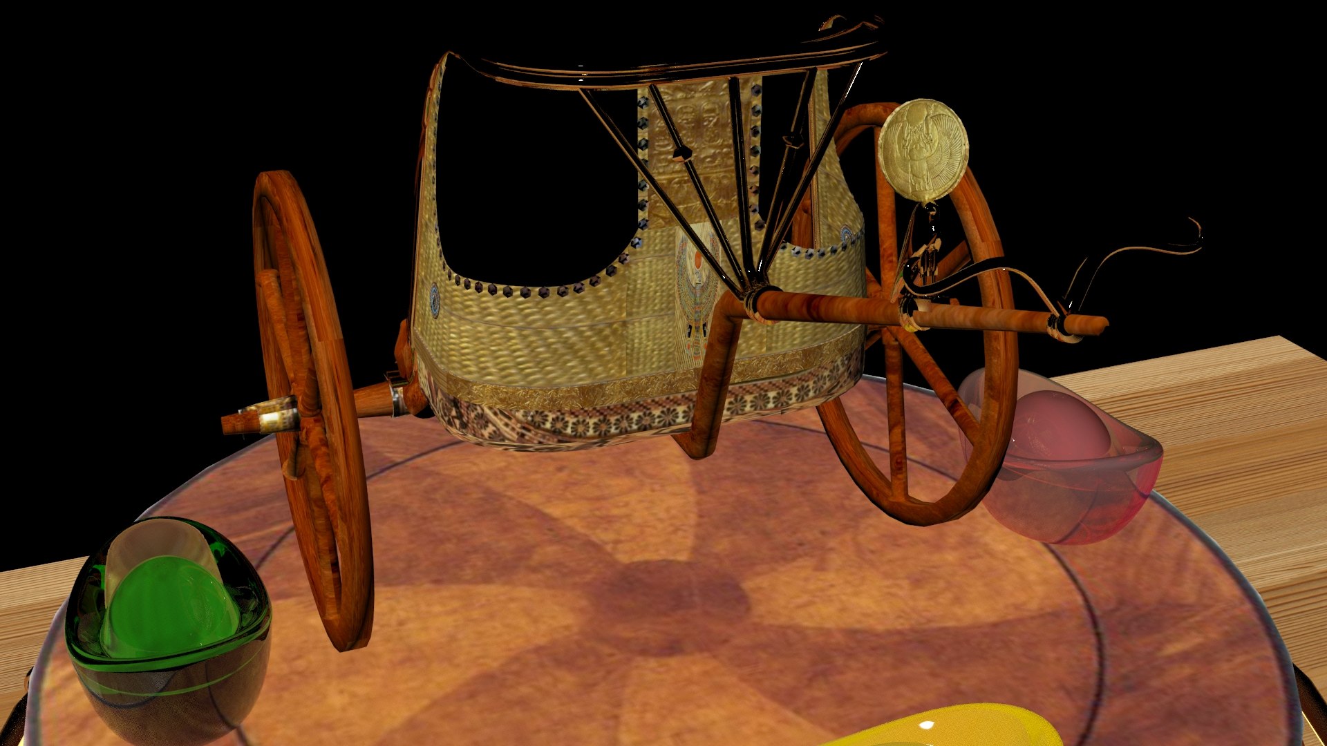 3D Egyptian Chariot Model - TurboSquid 2057671