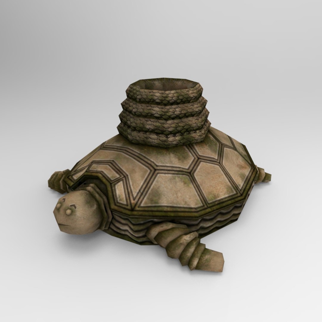 Stone Tortoise 3d Model