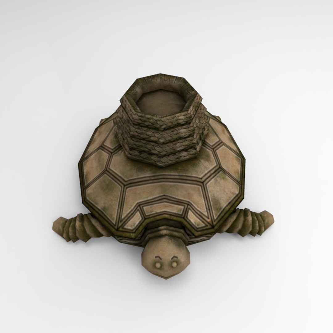 Stone Tortoise 3d Model