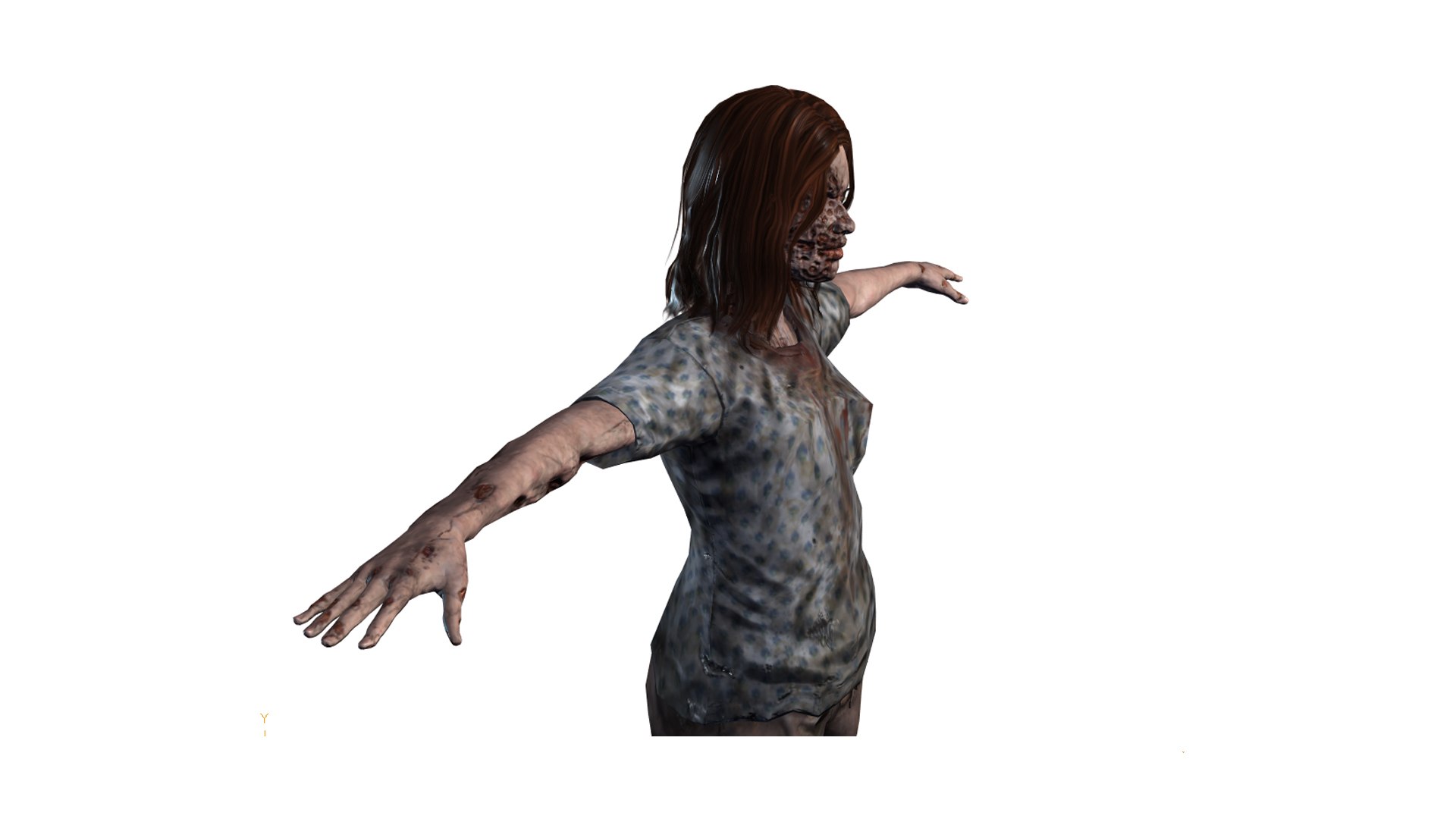 Woman horror 2 3D model - TurboSquid 1902363