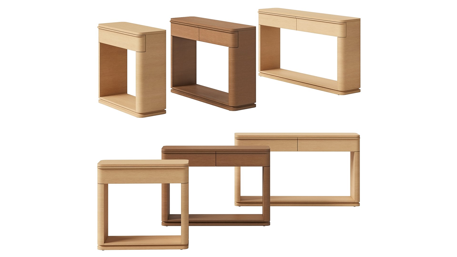 Restoration Hardware Ligne Consoles 3D Model - TurboSquid 2249164