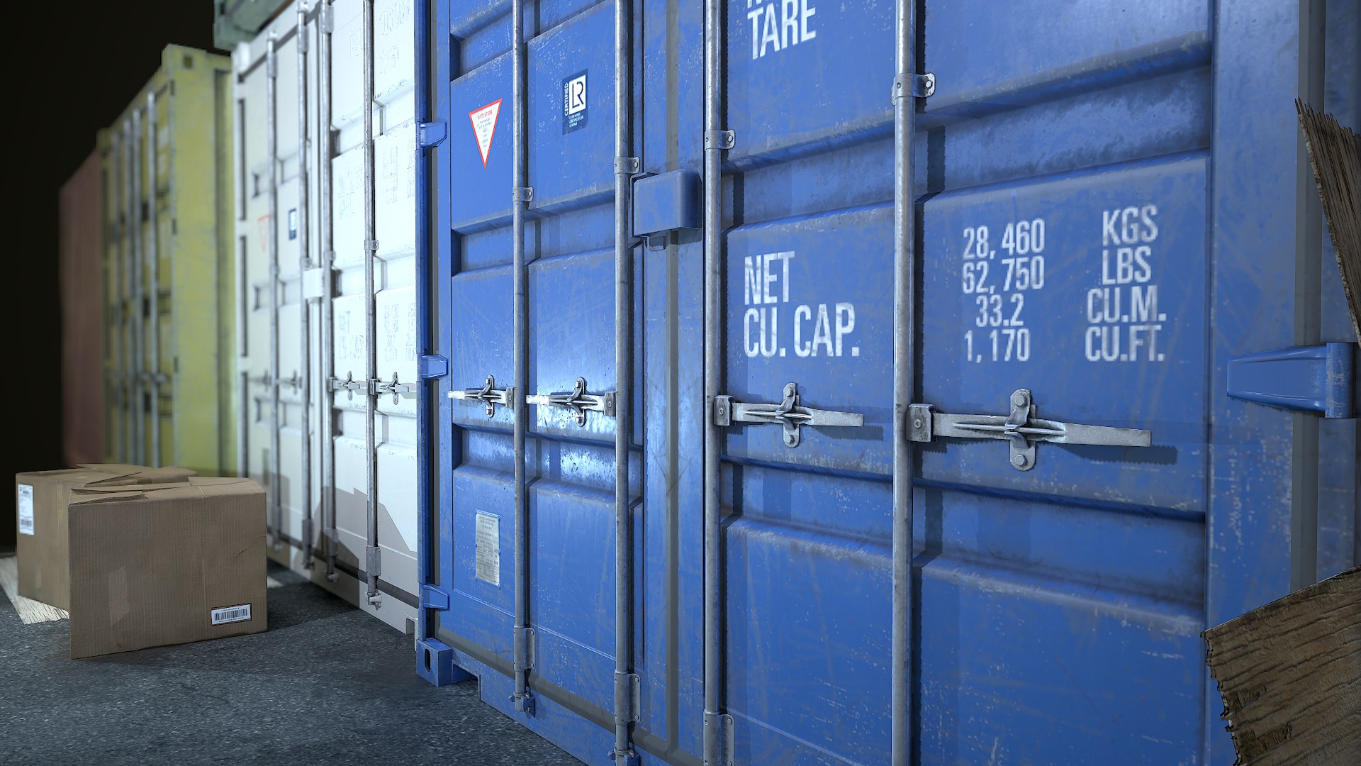 Shipping container asset 3D model - TurboSquid 1580374