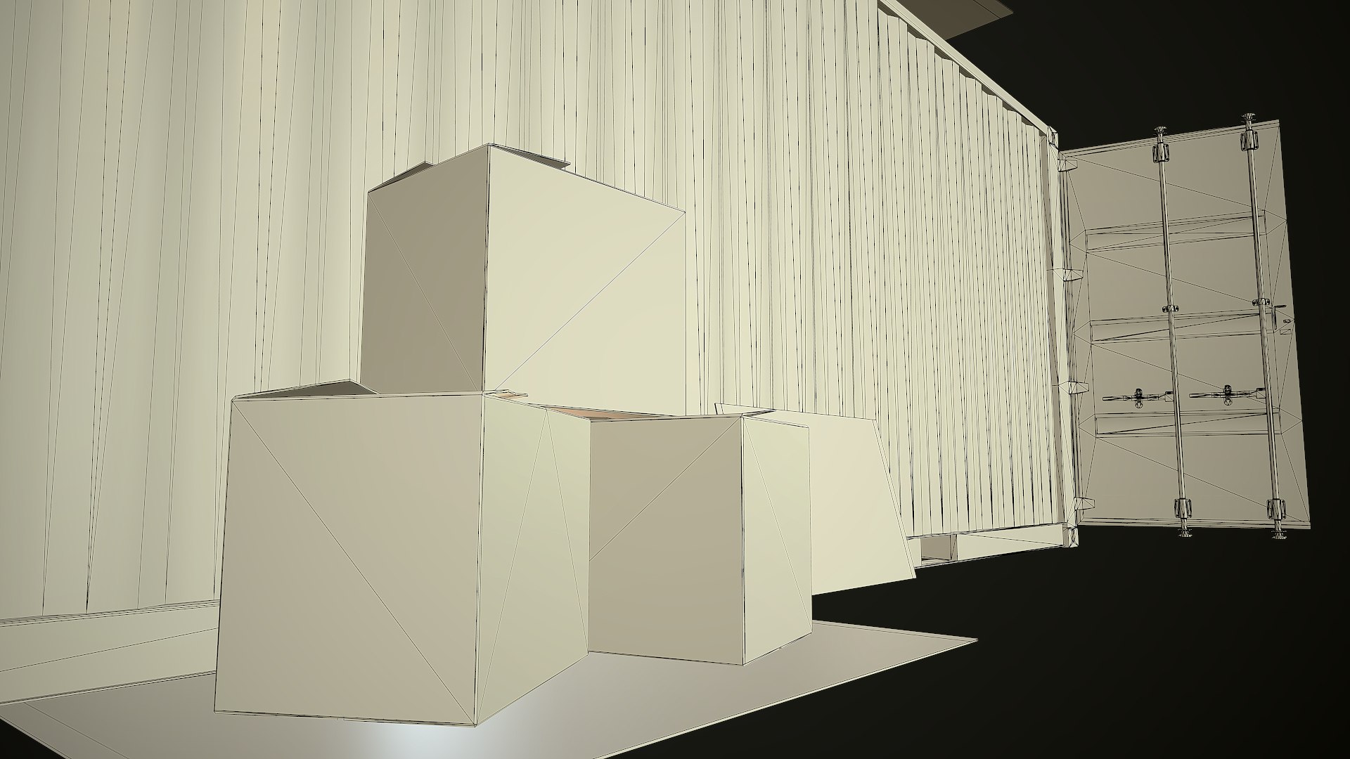 Shipping container asset 3D model - TurboSquid 1580374