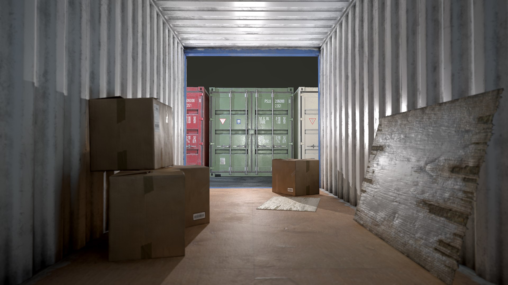 Shipping container asset 3D model - TurboSquid 1580374