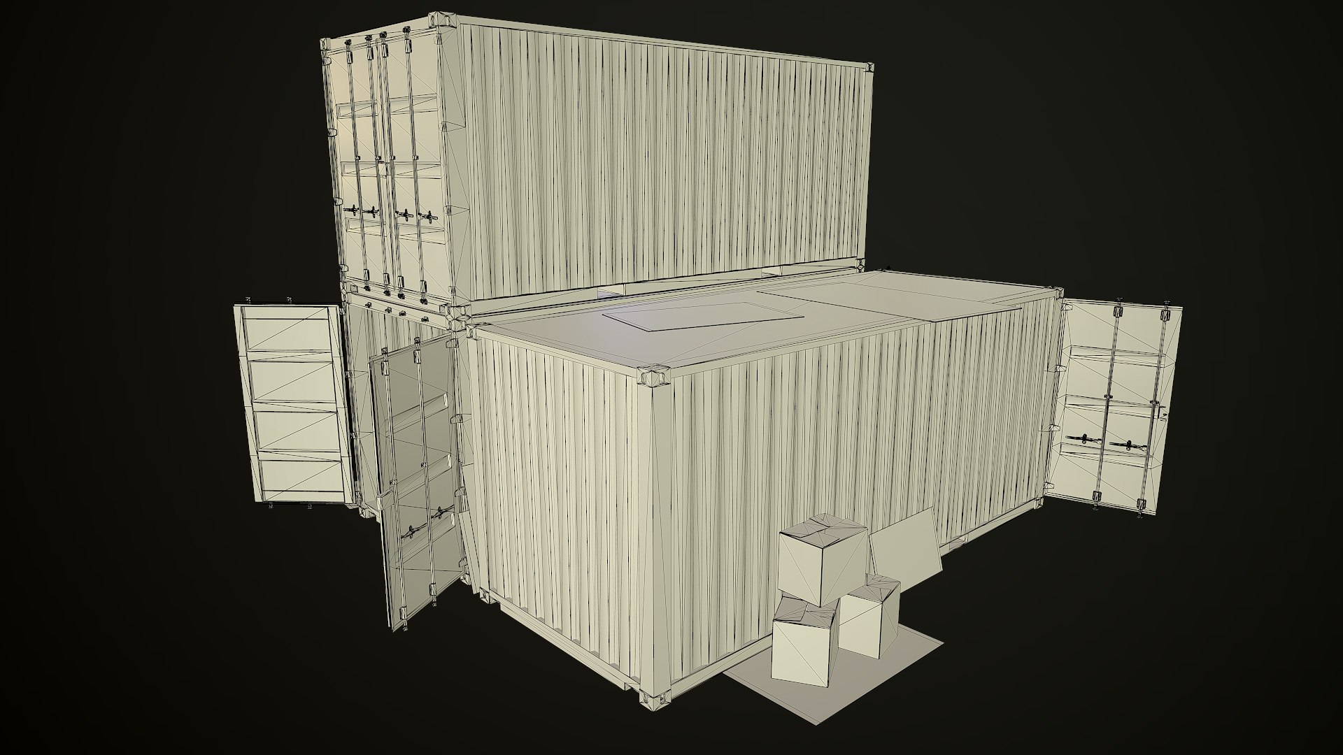 Shipping container asset 3D model - TurboSquid 1580374
