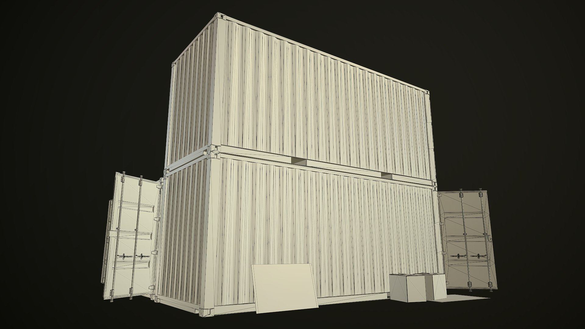 Shipping container asset 3D model - TurboSquid 1580374