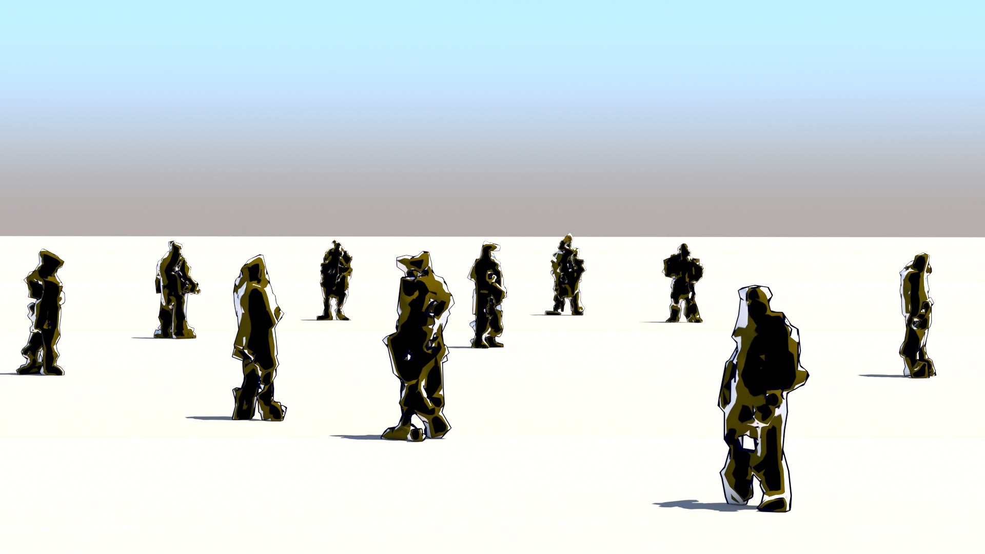 Crowd 3D Model - TurboSquid 1685441