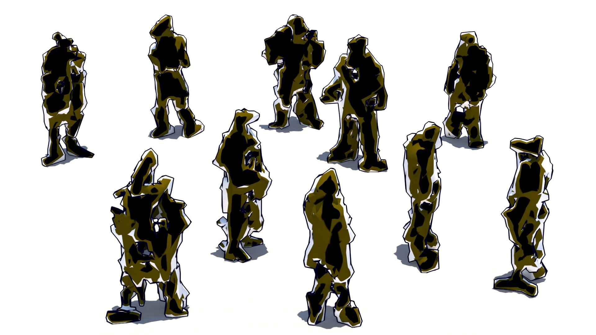 Crowd 3D Model - TurboSquid 1685441