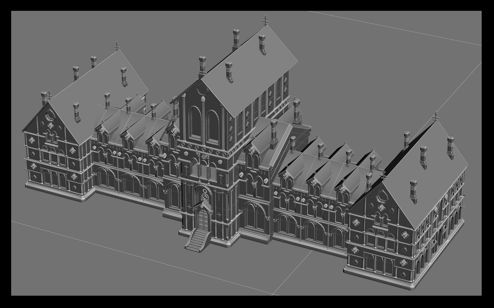 3d Mansion Manor Old Building